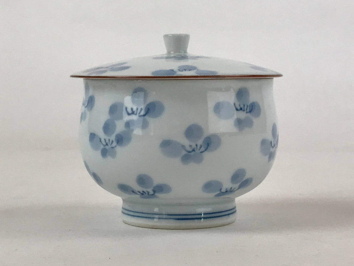 Japanese Porcelain Lidded Teacup Chawan Vtg Blue Flowers Pottery Yunom | Online Shop | Authentic ...