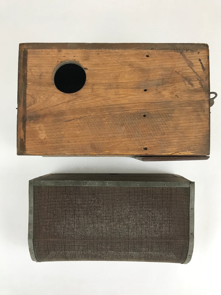 Antique C1900 Japanese Wooden Clockwork Flytrap Machine Cage Haetori-K ...