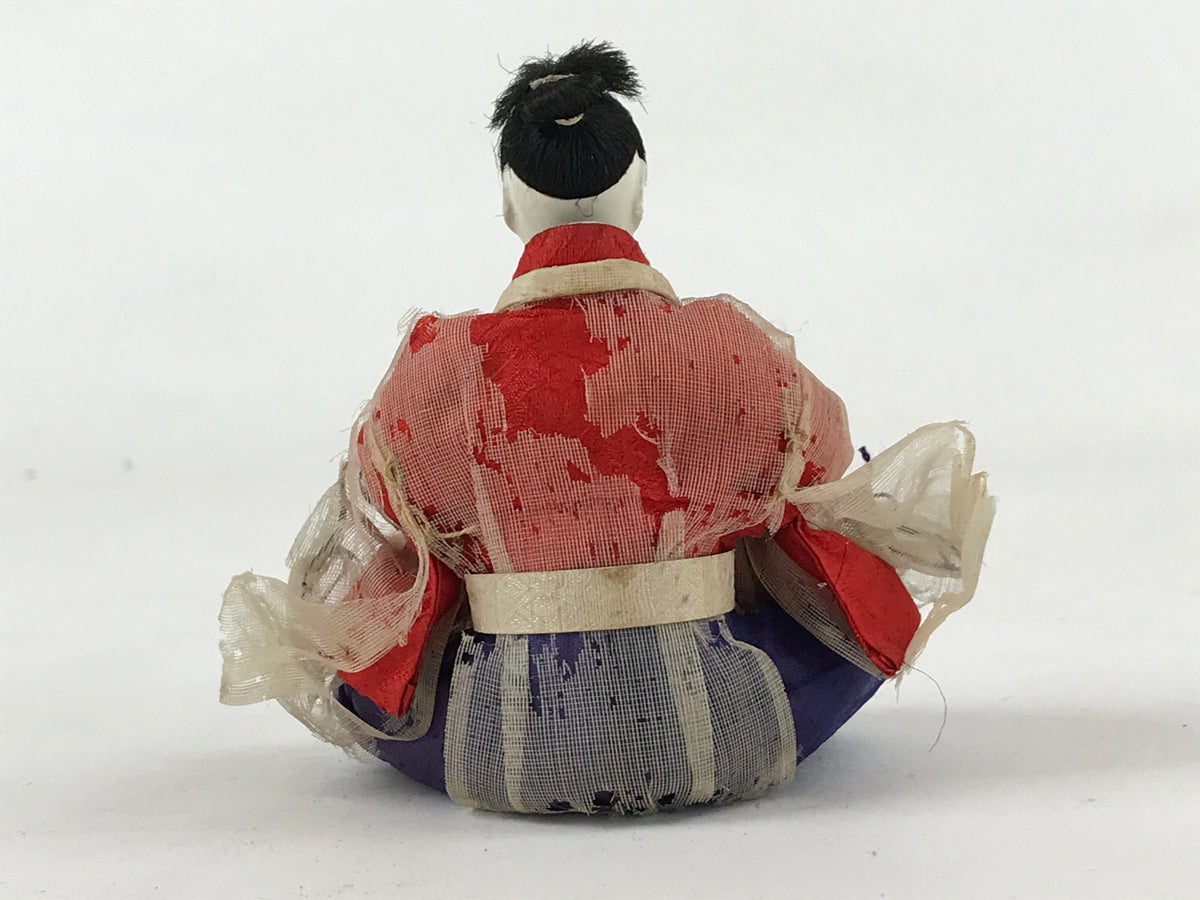 Antique Japanese Hina Doll Ningyo Girl's Day C1900 Servant Shicho Mats ...