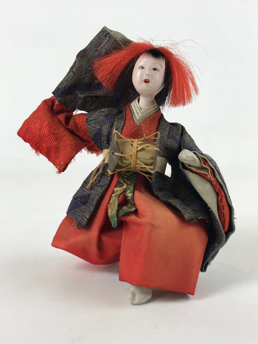 Antique Japanese Hina Doll Ningyo Girl's Day Taiko Musician C1900 Mats ...