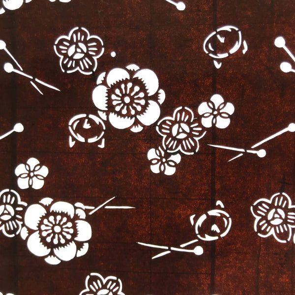 Antique Japanese Ise Katagami Paper Kimono Stencil Camellia Tsubaki De | Online Shop | Authentic ...