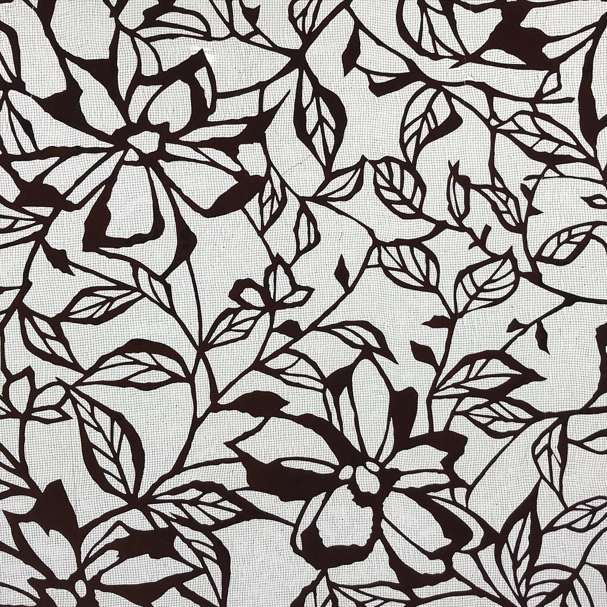 Antique Japanese Katagami Kimono Paper Stencil Katazome Flower Pattern ...