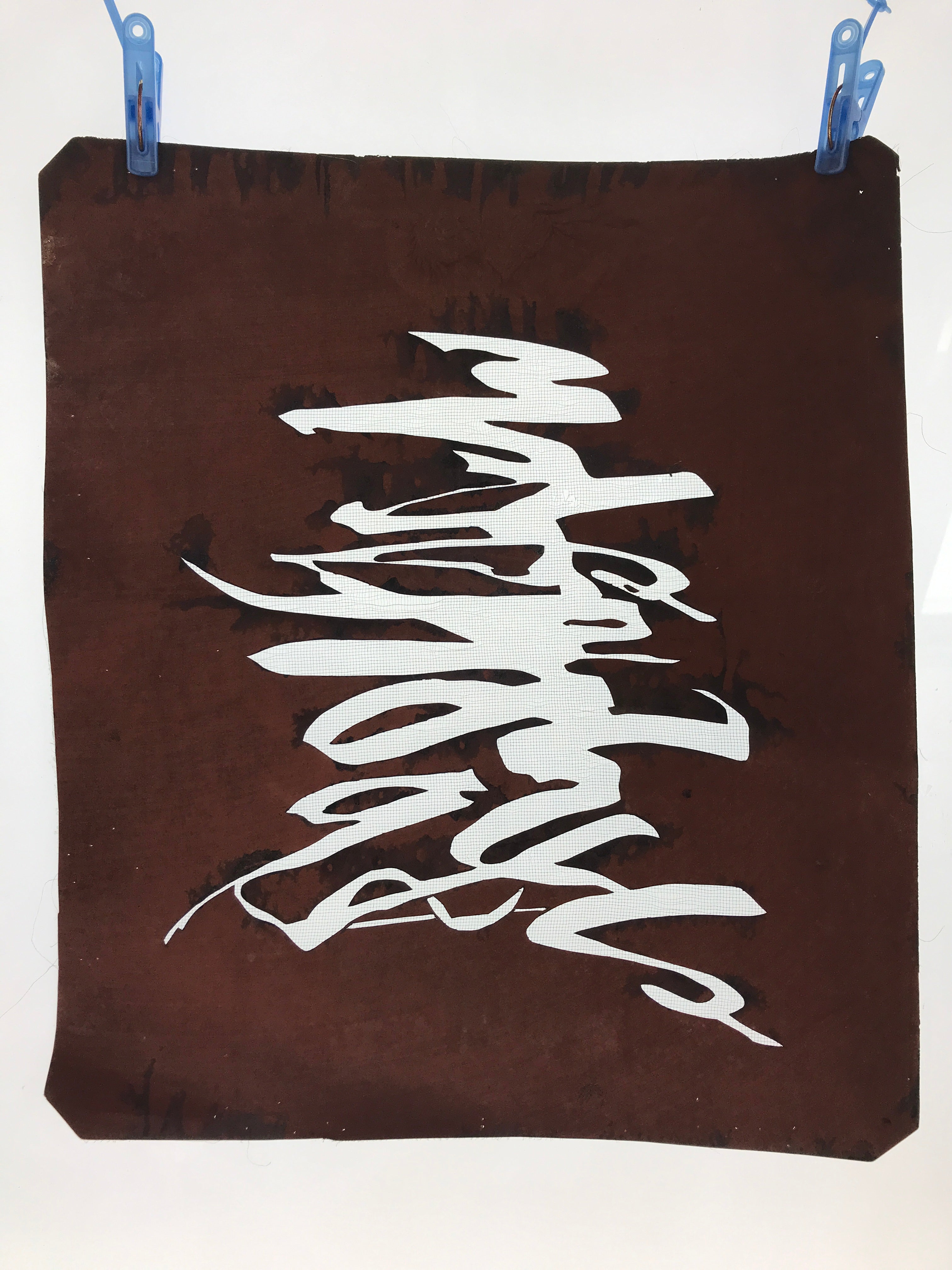 Antique Japanese Katagami Paper Kimono Stencil Katazome Kanji Pictogra ...