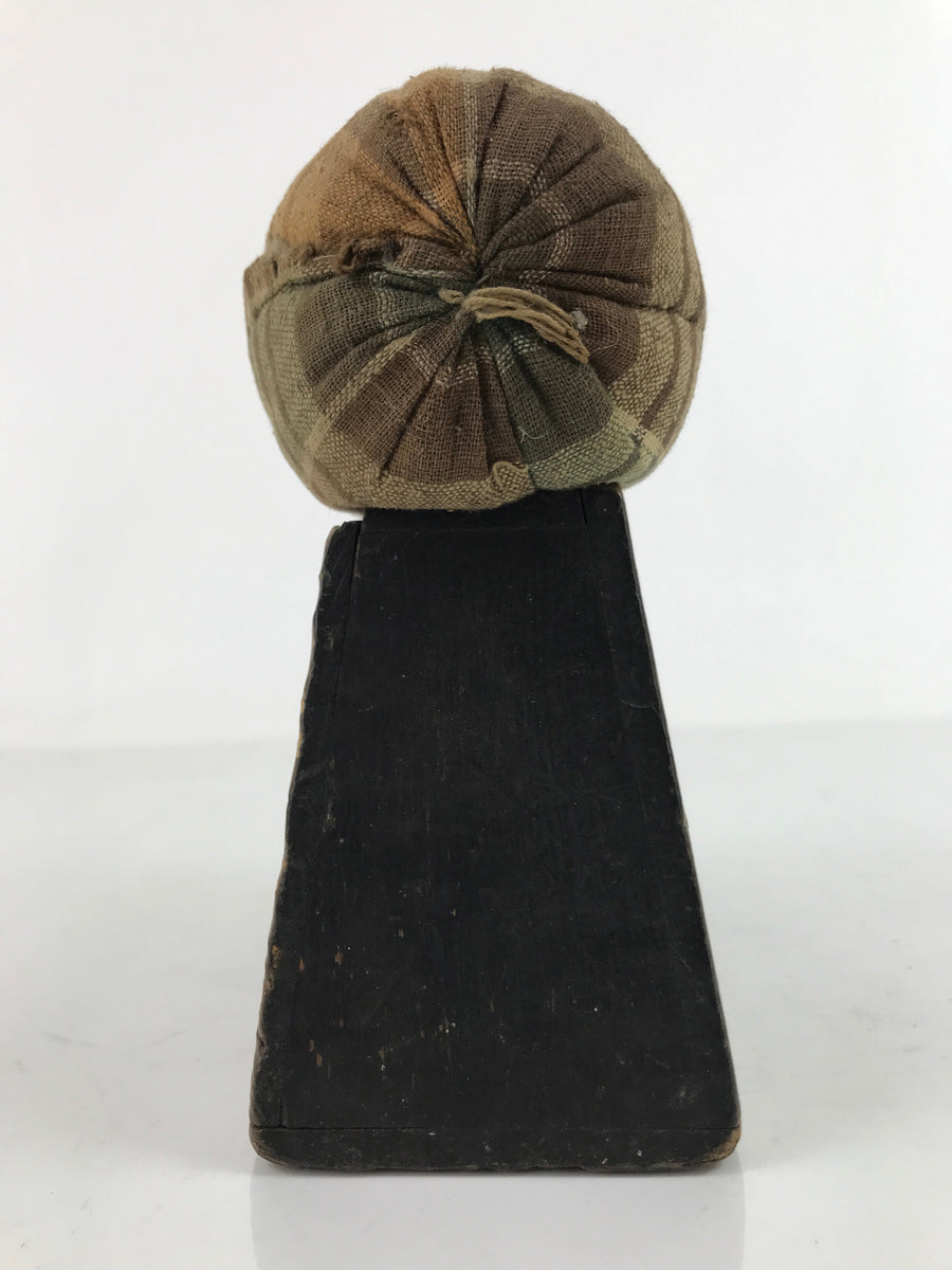 Antique Japanese Lacquered Wood Fabric Takamakura Neck Pillow Geisha J ...