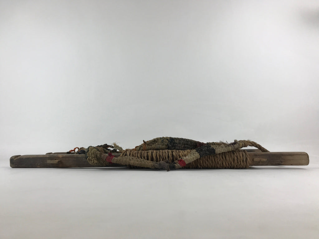 Antique Japanese Shoiko Backpack Carrying Rack Hardwood Straw Rope Fab ...