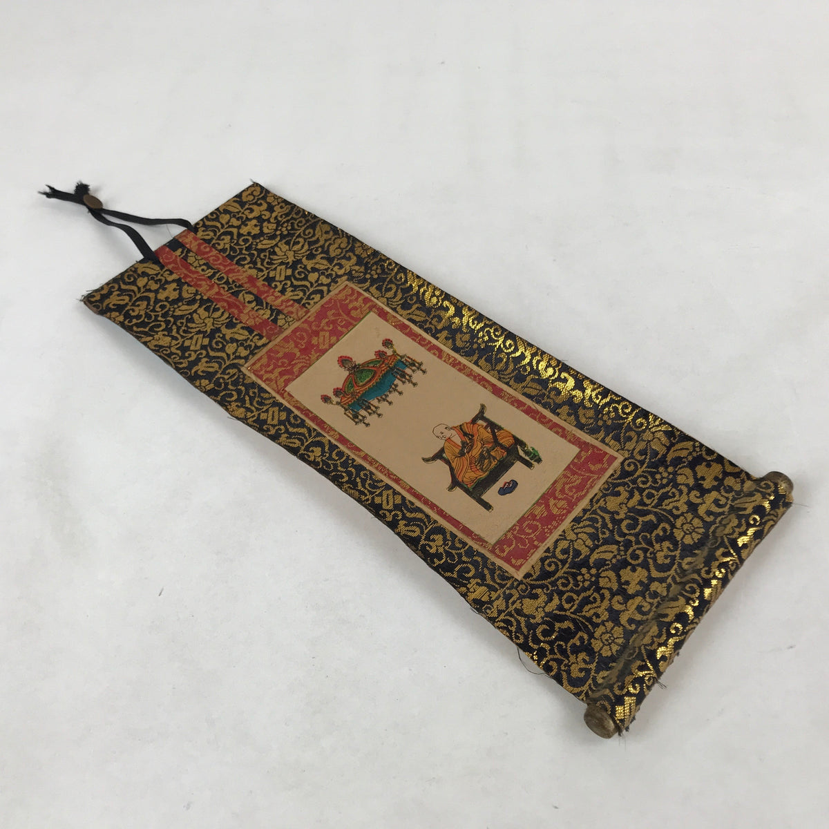 Buddhist Altar Fitting Kukai Kobo Daishi Scroll Vtg Shingon Owakigake ...