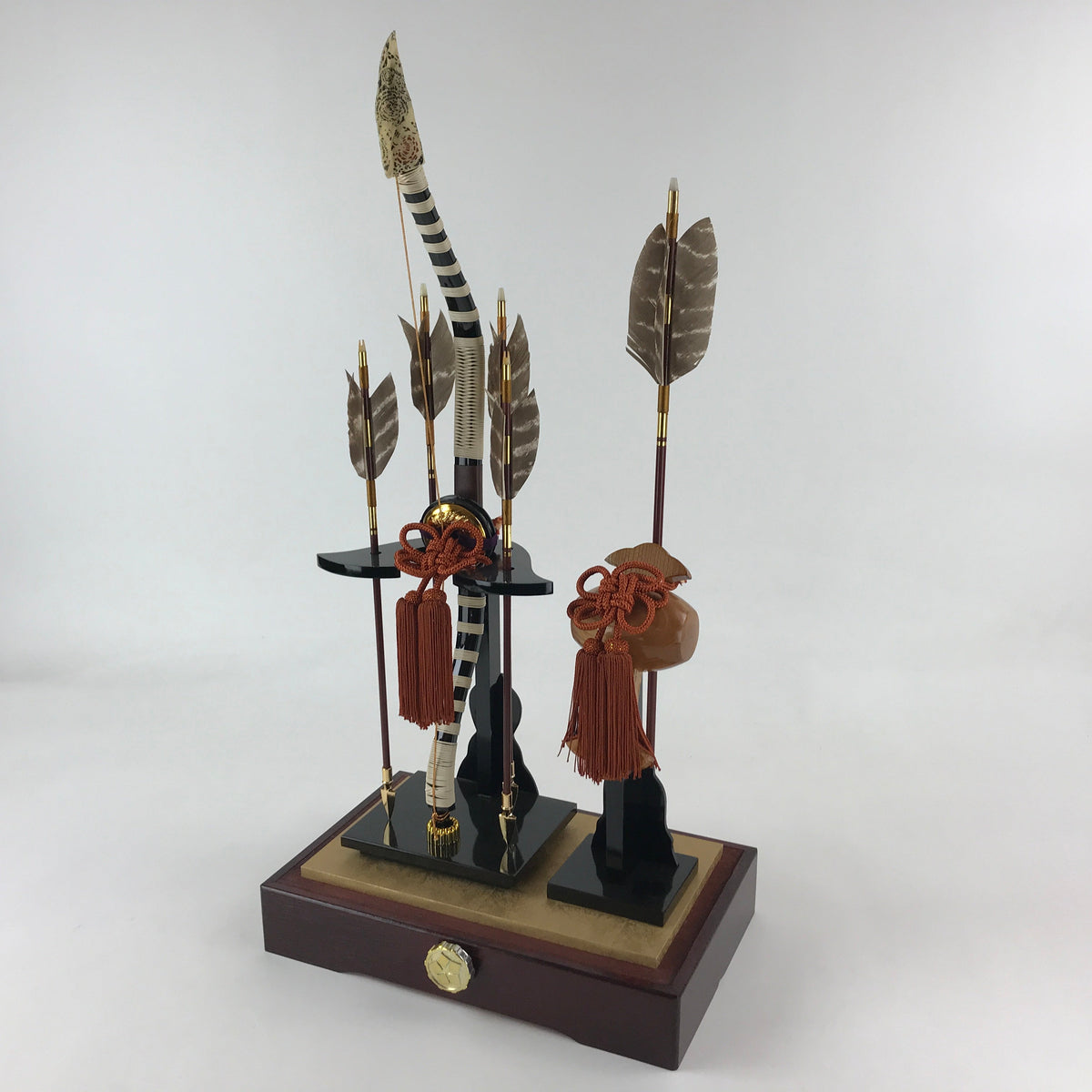 Japanese Bow Arrow And Gavel Display Stand Music Box Hamayumi New Year ...