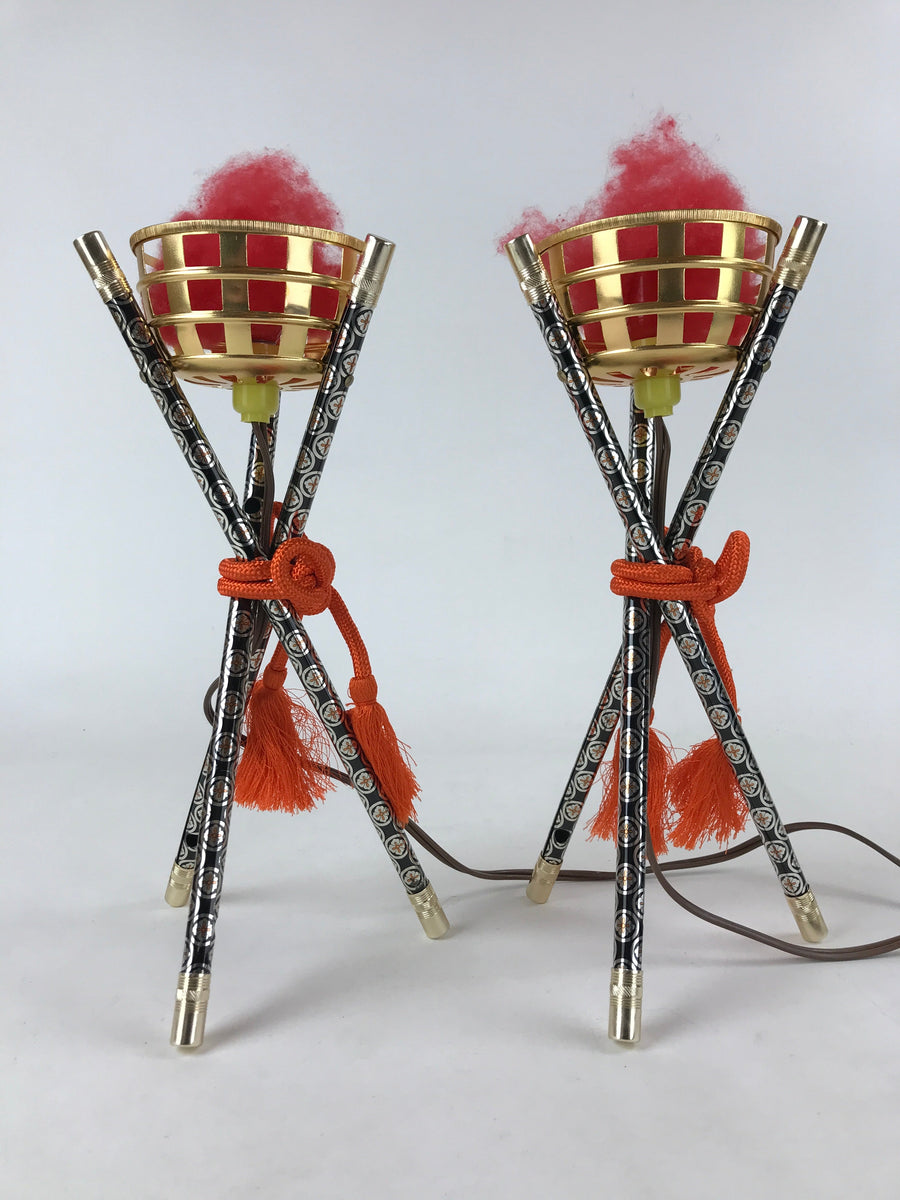 Japanese Boys' Day Display Kagaribi Lantern Pair Electric Bonfire Braz ...