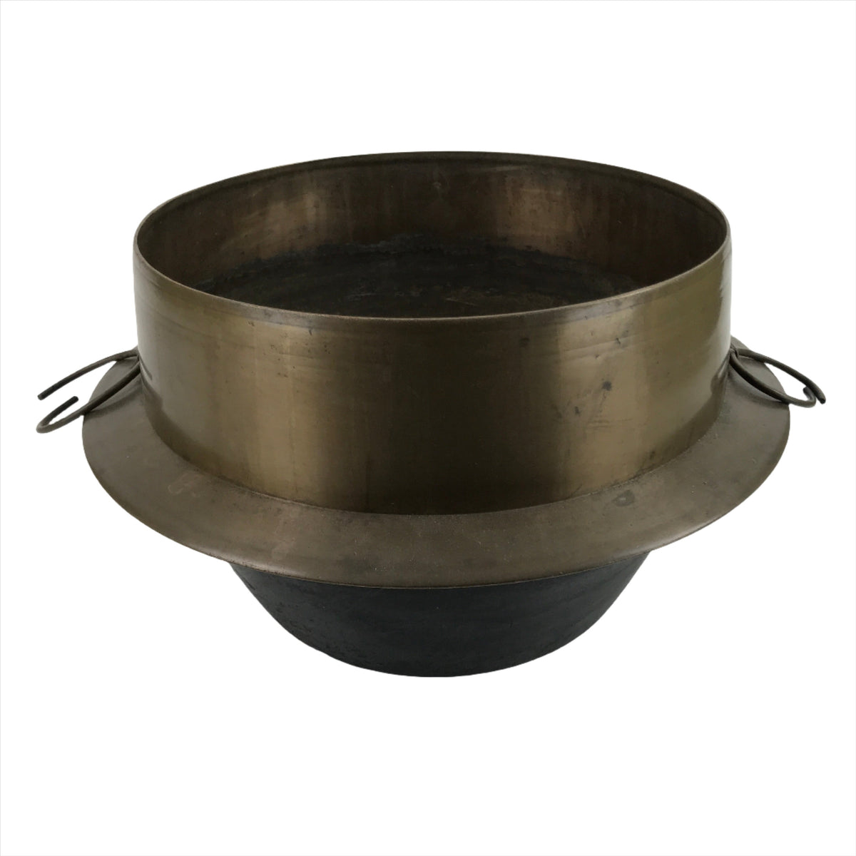 Japanese Bronze Metal Traditional Kama Rice Cooker Vtg Kamado Stove Po ...