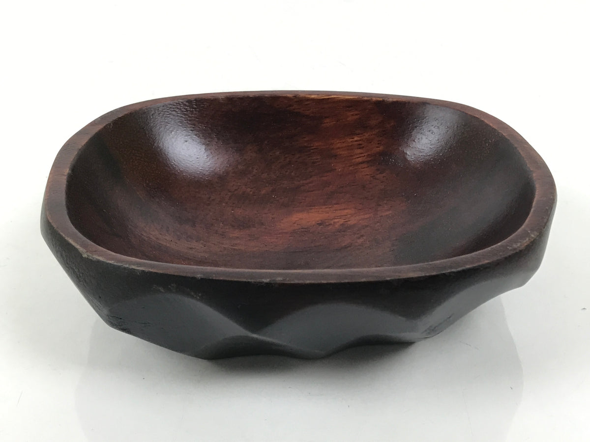Japanese Brushed Lacquer Wooden Small Bowl Vtg Salad Kobachi Dish Brow ...