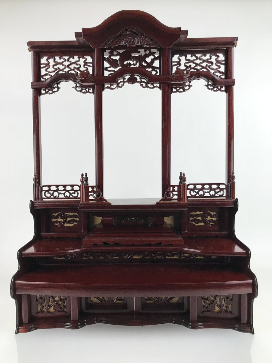 Japanese Buddhist Altar Brushed Lacquer Wooden Butsudan Inner Temple B ...