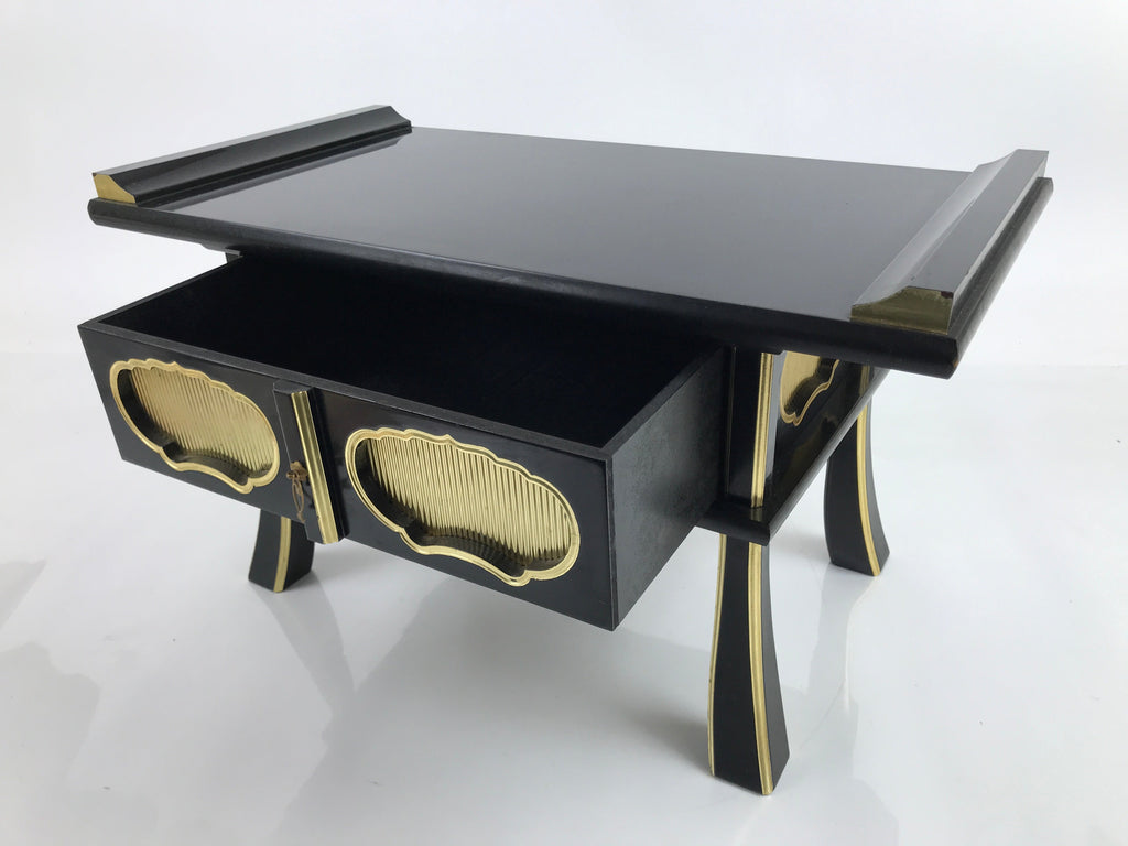 Japanese Buddhist Altar Fitting Lacquer Kyozukue Offering Table Black ...