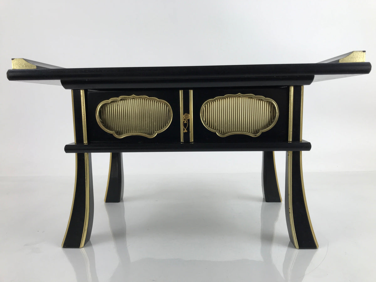Japanese Buddhist Altar Fitting Lacquer Kyozukue Offering Table Black ...