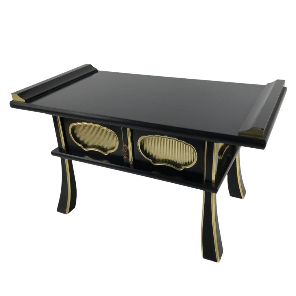 Japanese Buddhist Altar Fitting Lacquer Kyozukue Offering Table Black ...