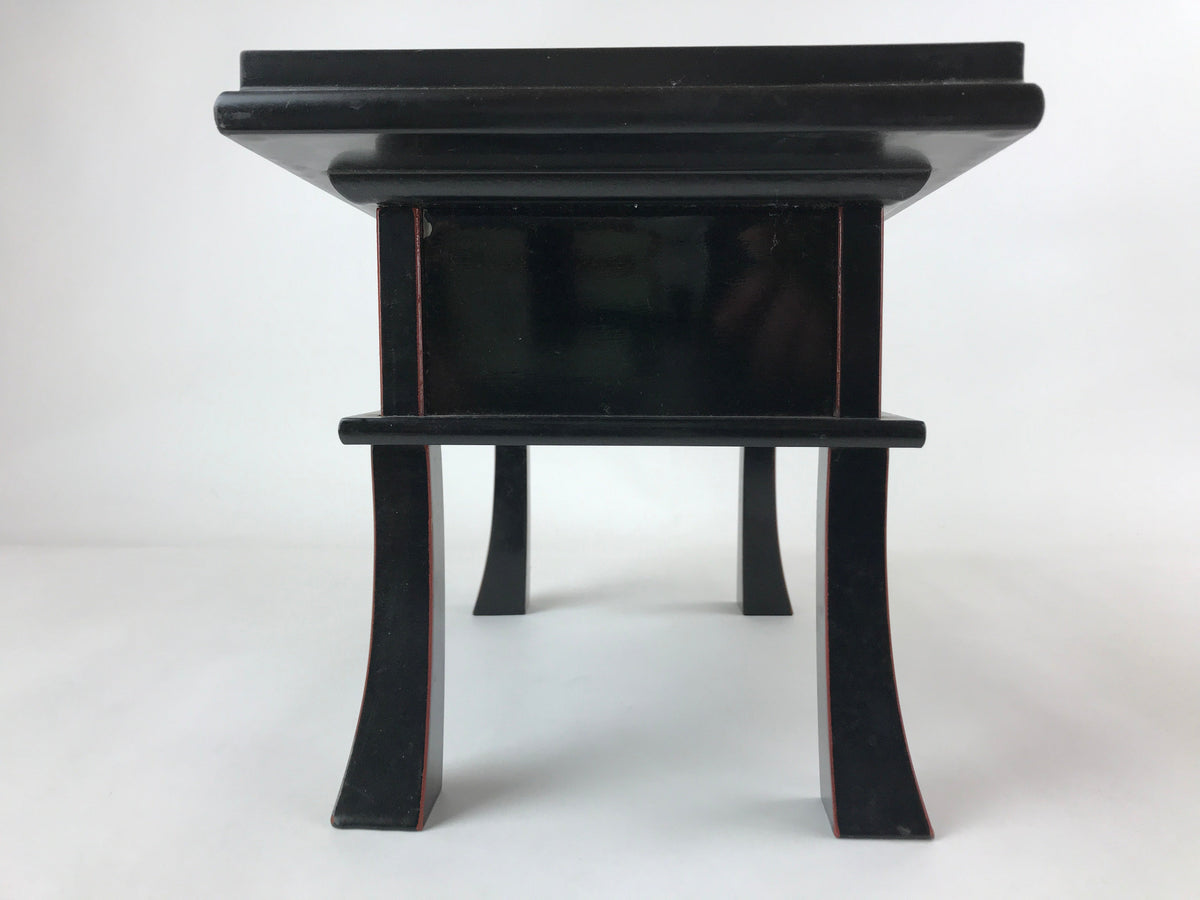 Japanese Buddhist Altar Fitting Lacquer Kyozukue Offering Table Vtg Bl ...