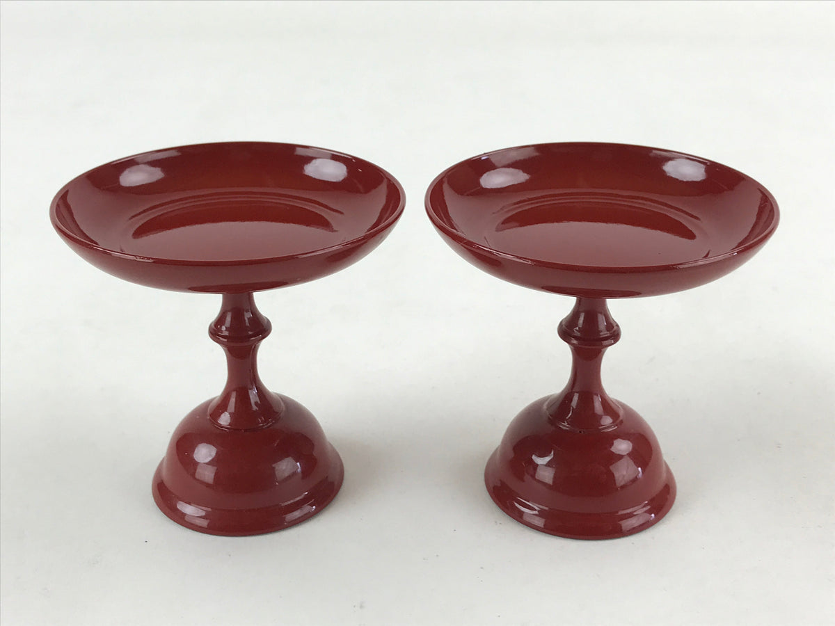Japanese Buddhist Altar Fitting Resin Offering Stand Vtg Butsugu 2pc R ...