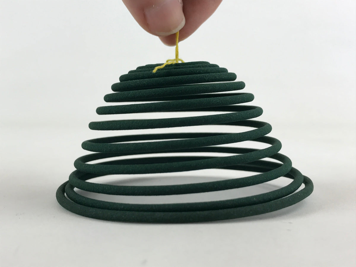 Japanese Buddhist Boxed Incense Coils Scent Vtg Green Senko Butsugu 2m ...