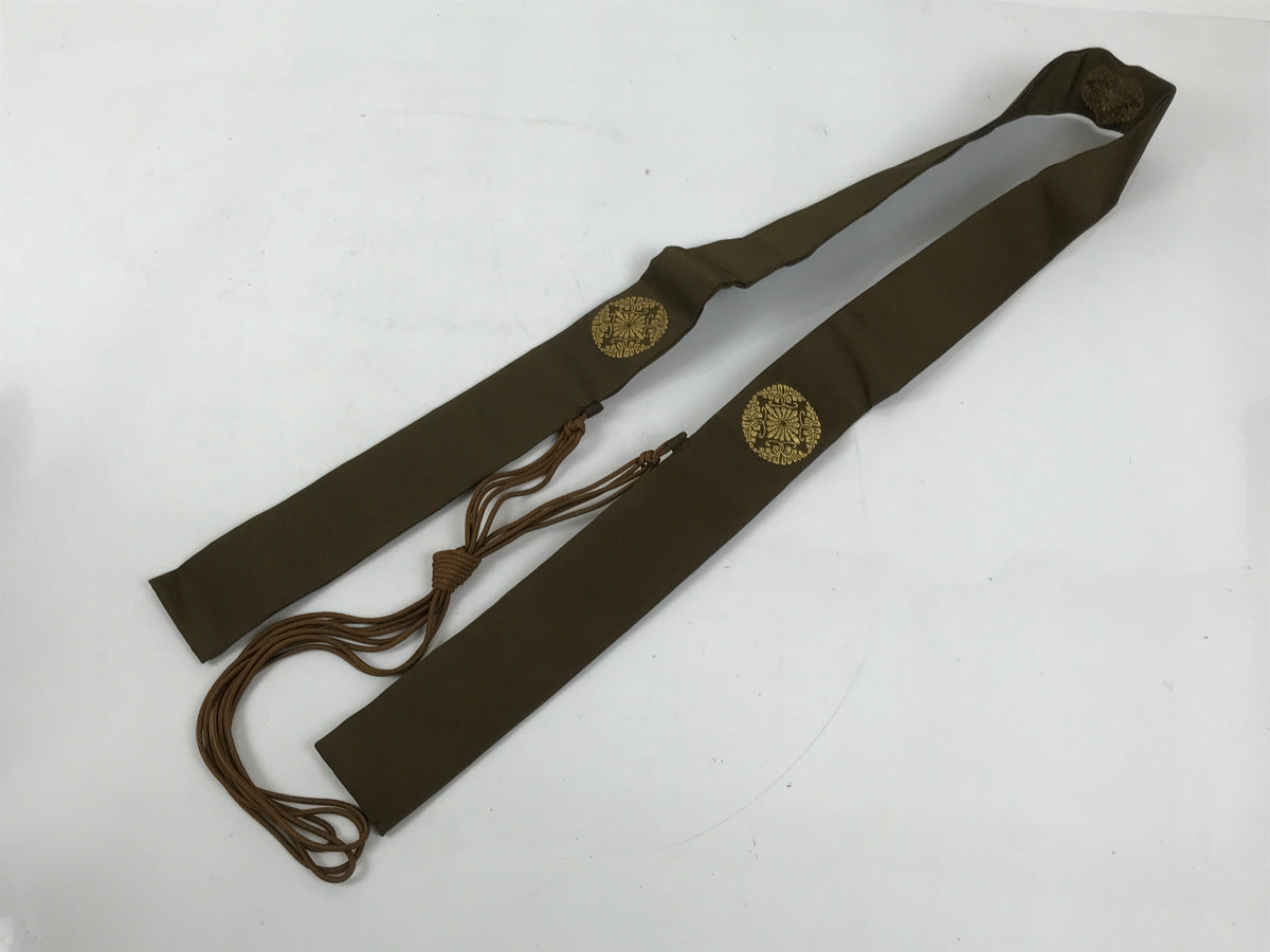Japanese Buddhist Costume Surplice Sash Vtg Wagesa Hangesa Brown Gold ...