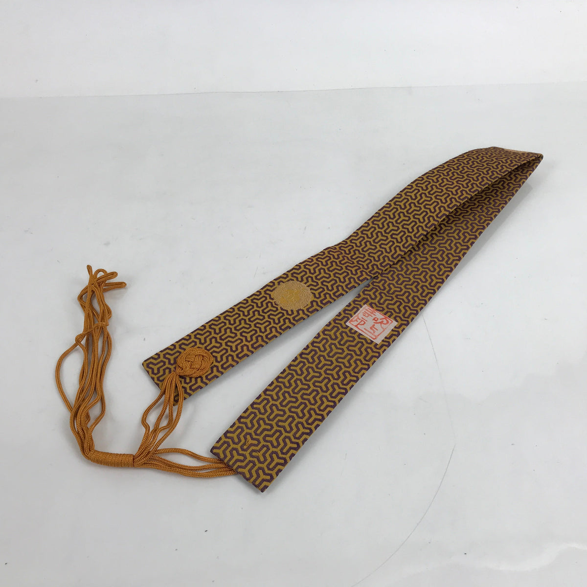 Japanese Buddhist Costume Surplice Sash Vtg Wagesa Hangesa Yellow Purp ...