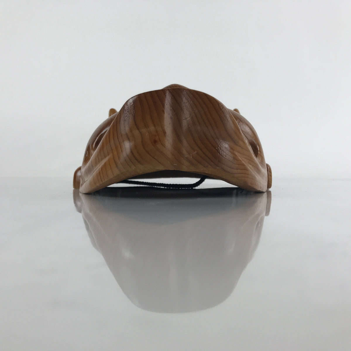 Japanese Carved Brushed Lacquer Wooden Noh Mask Hannya Vtg Angry Demon ...