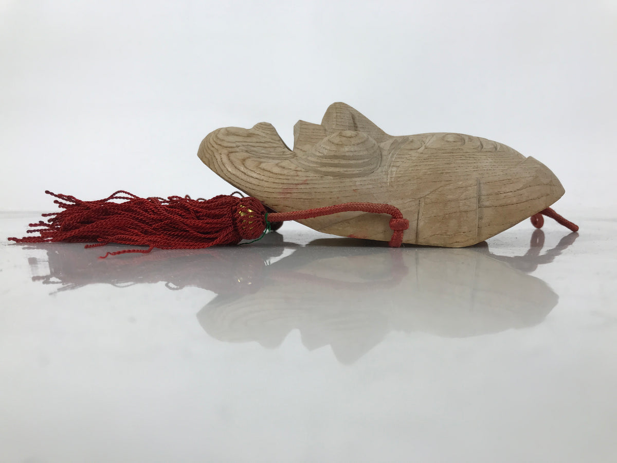 Japanese Carved Wooden Noh Mask Uba Vtg Old Woman Nohmen Kagura Dance ...