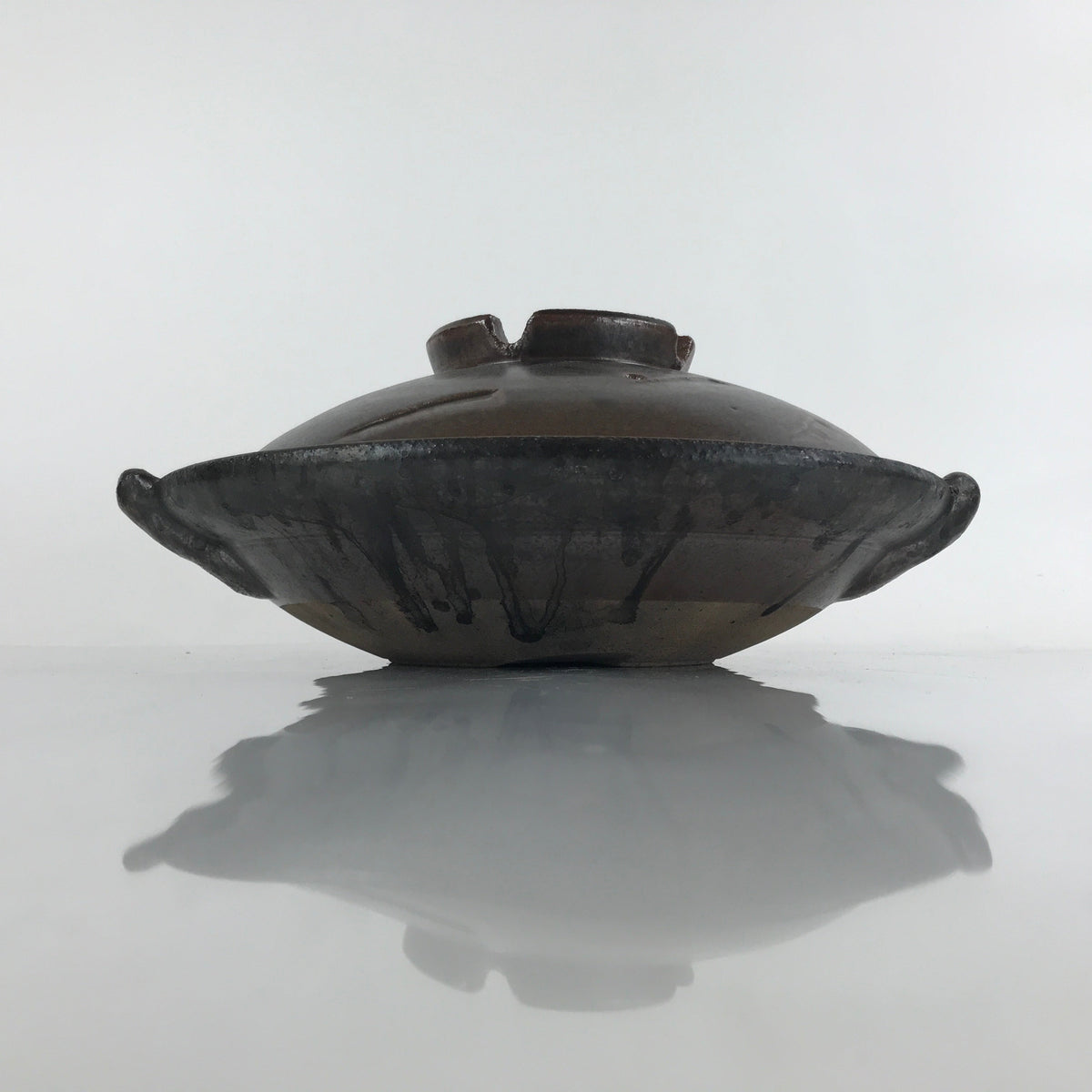 Japanese Ceramic Donabe Nabe Pot Vtg Large Hotpot Pottery Yakimono Bro ...