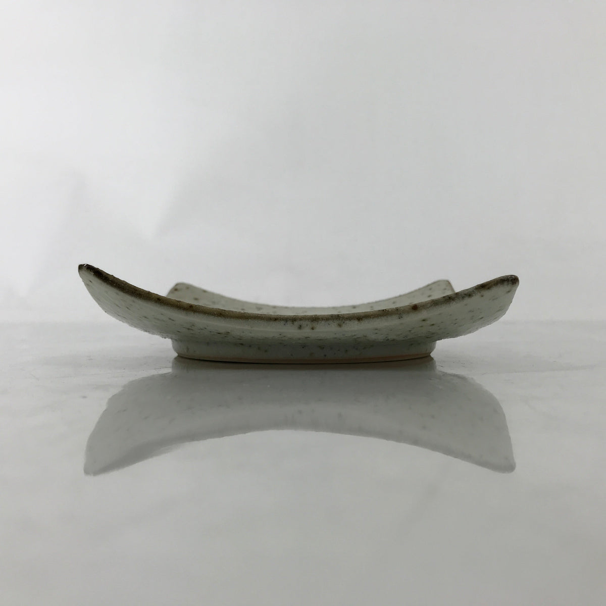 Japanese Ceramic Small Serving Plate Meimeizara Square Brown White Bam ...