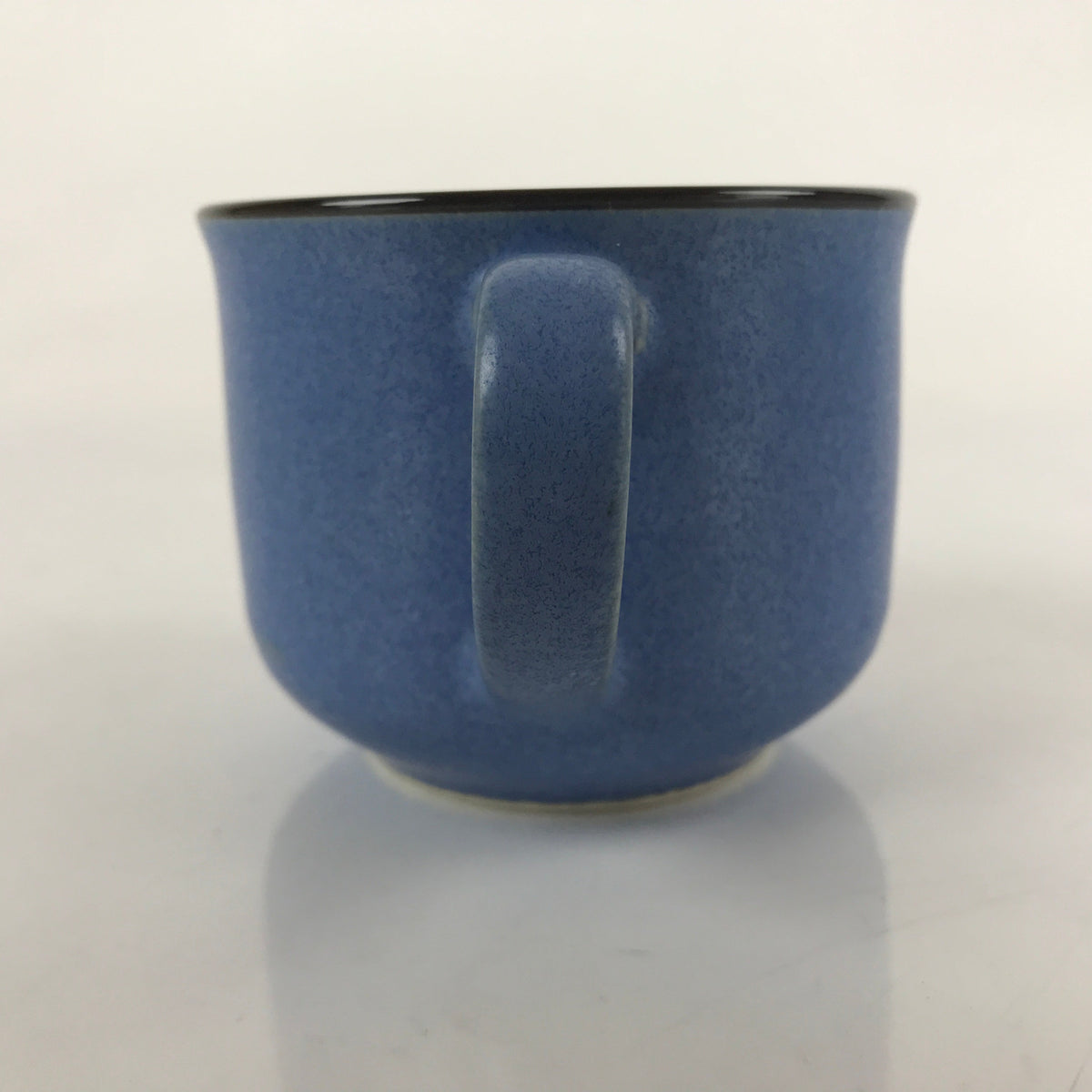 Japanese Ceramic Teacup Vtg Small Mug Sencha Yunomi Matte Blue Speckle ...