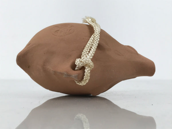 Japanese Clay Bell Dorei Wild Boar Vtg Tsuchi-Suzu Zodiac Animal Inosh ...