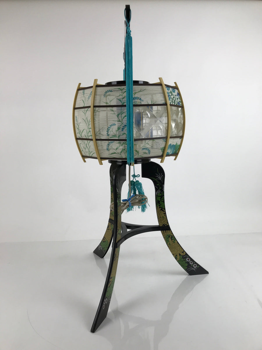 Japanese Electric Ouchi Lantern Vtg 3 Legs Standing Chochin Obon Festi ...
