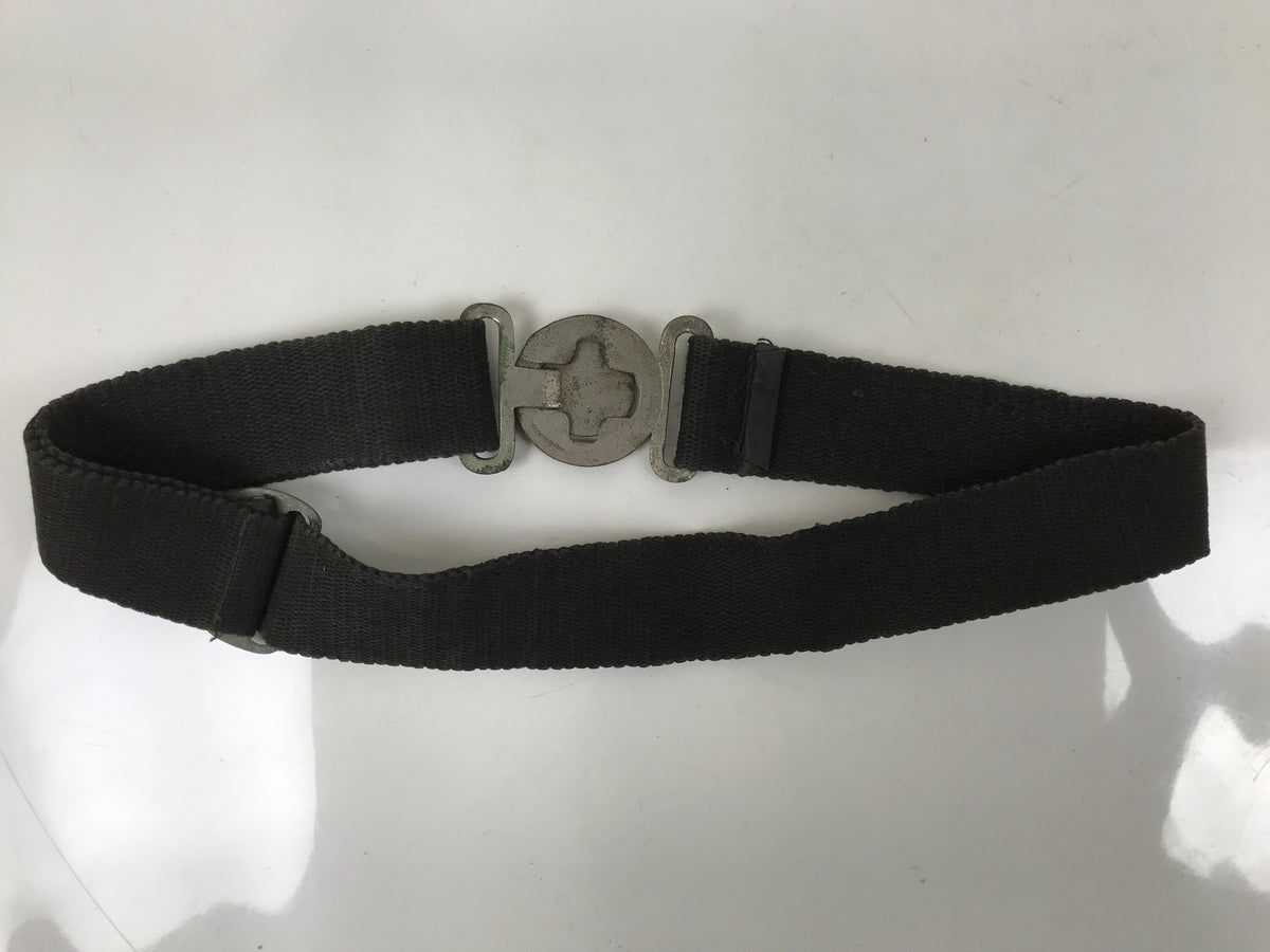 Japanese Firefighter Casual Uniform Belt Vtg Fire Brigade Metal Crest ...