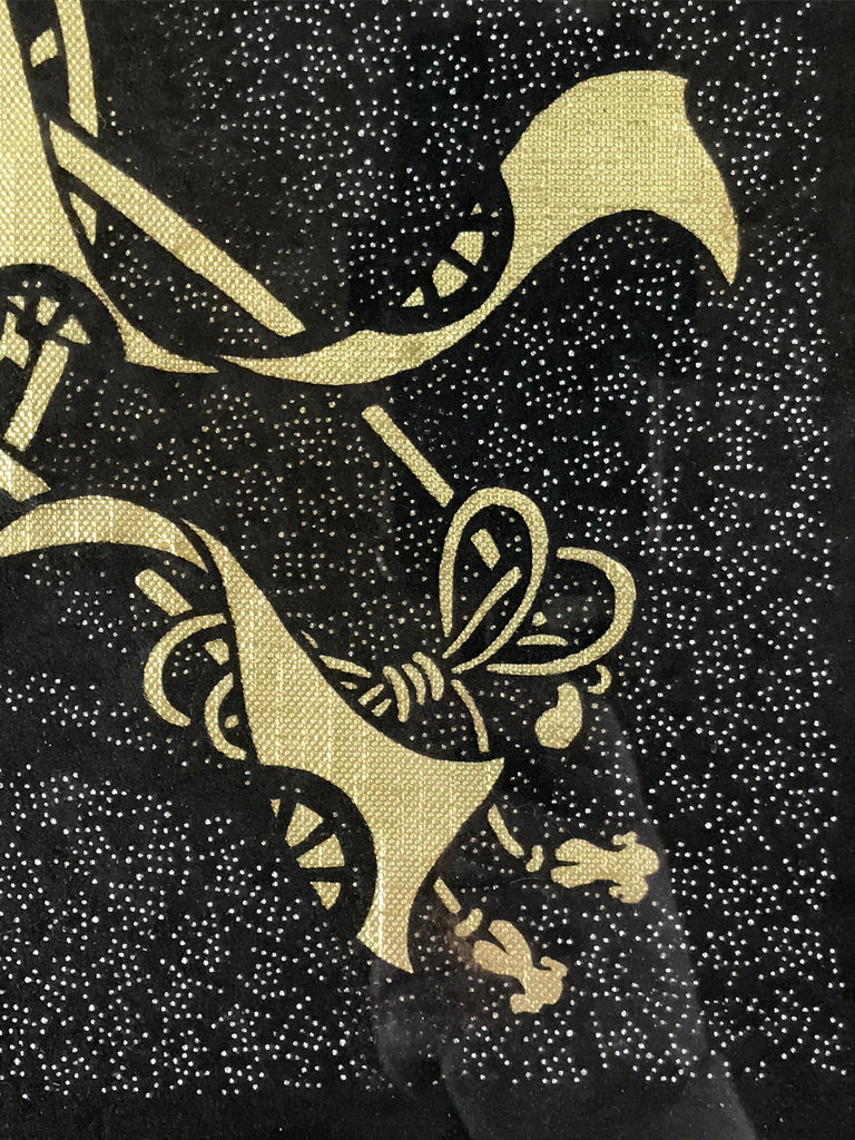 Japanese Framed Katagami Kimono Stencil Vtg Gosho Guruma Court Carriag ...