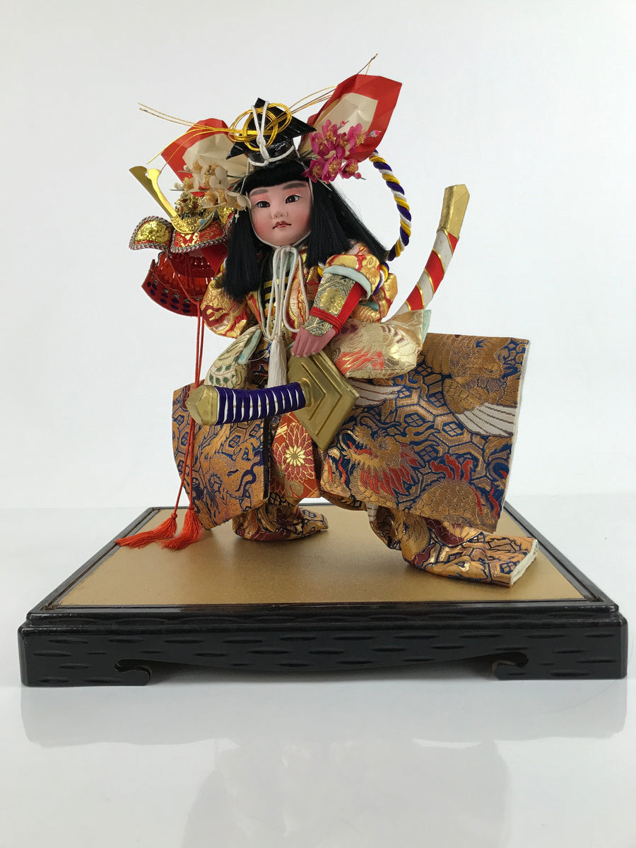 Japanese Gogatsu Ningyo Little Samurai Doll Vtg Boys Day Festival Disp ...