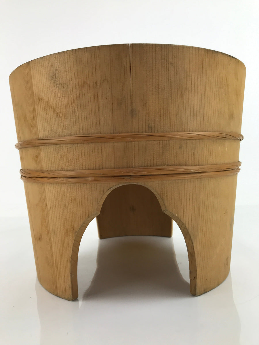 Japanese Handmade Wooden Oke Bucket Sushioke Hangiri Vtg Sushi Handai ...