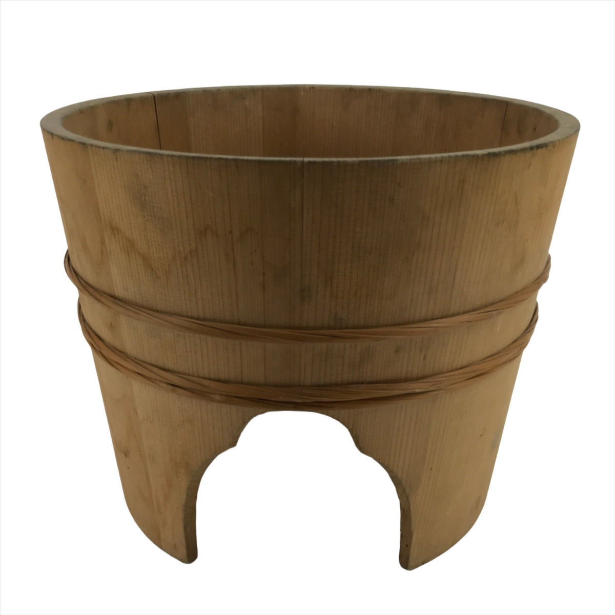 Japanese Handmade Wooden Oke Bucket Sushioke Hangiri Vtg Sushi Handai ...