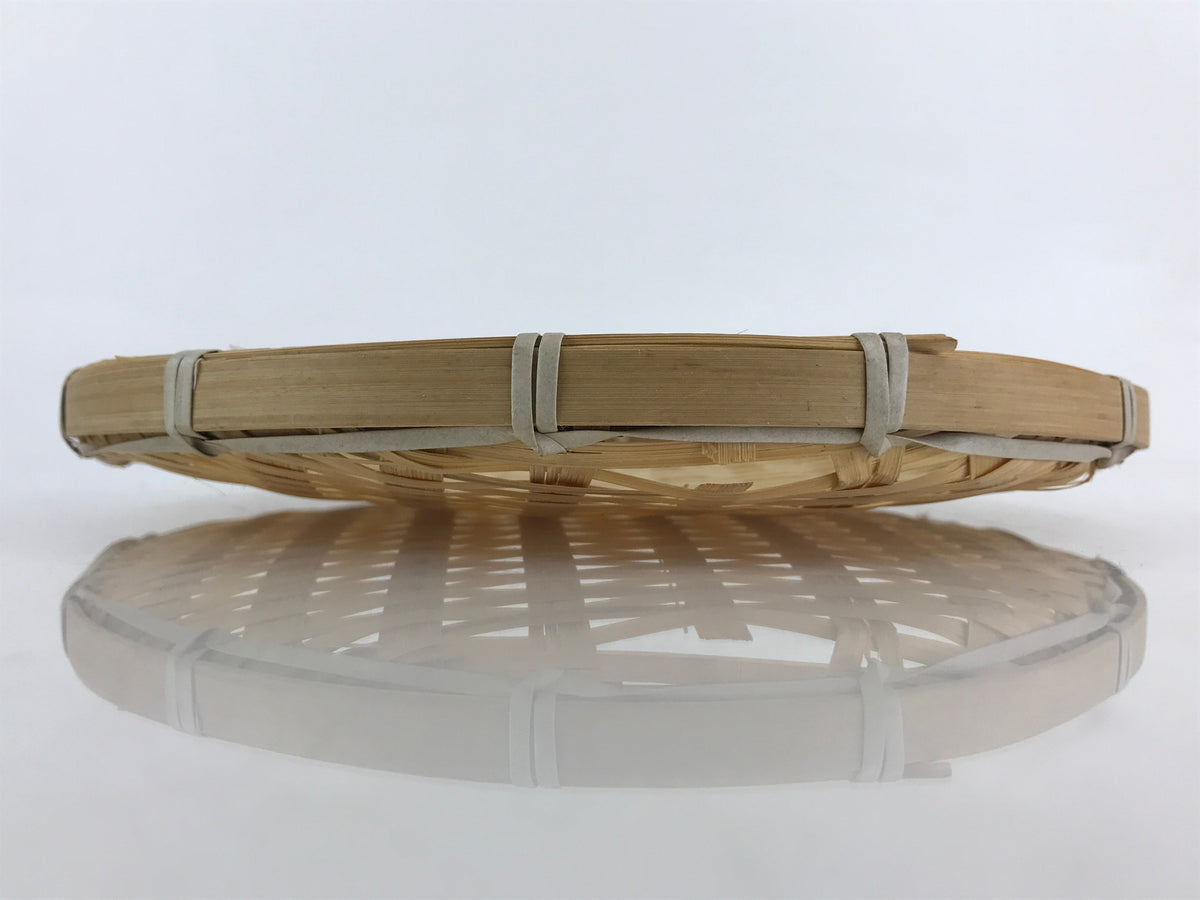 Japanese Small Bamboo Basket Vtg Natural Kago Zaru Colander 16.5 cm ...