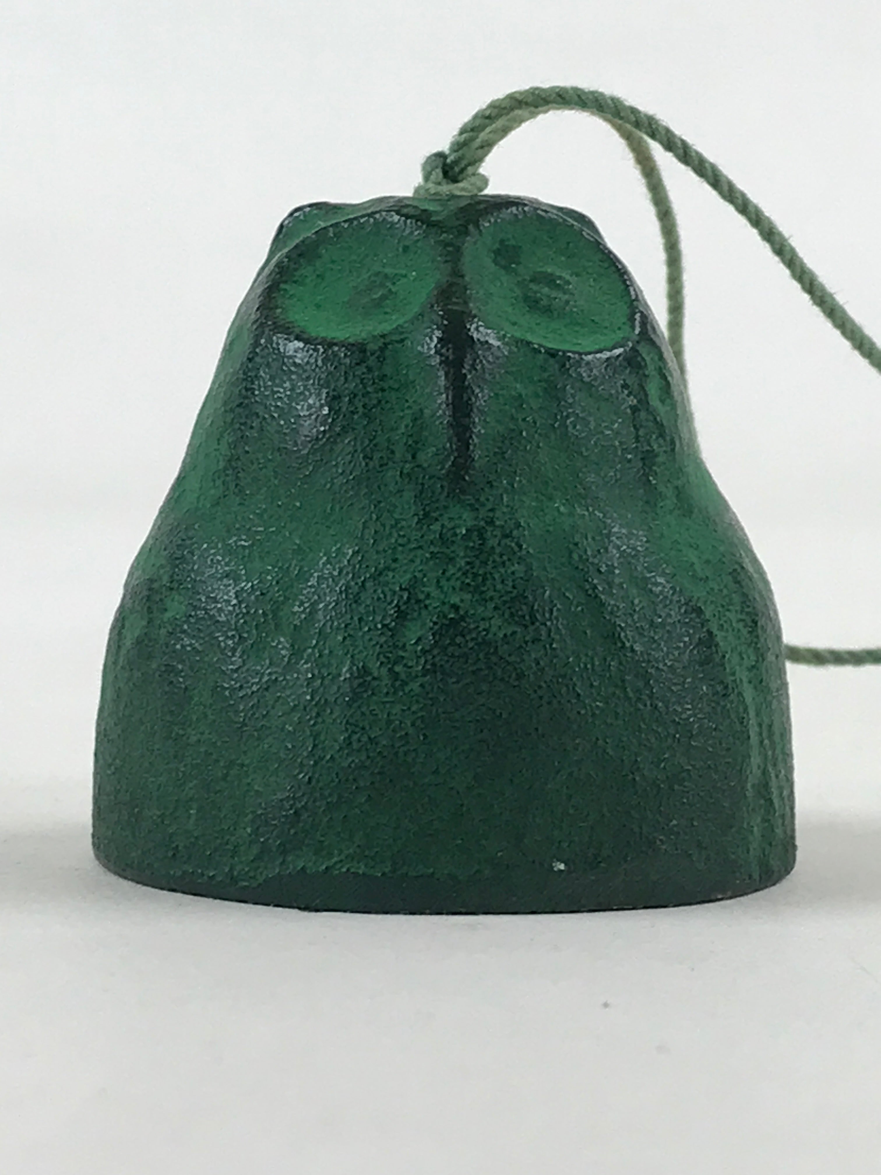 Japanese Iron Furin Wind Chime Tetsurin Vtg Green String Iwate Nanbu O ...