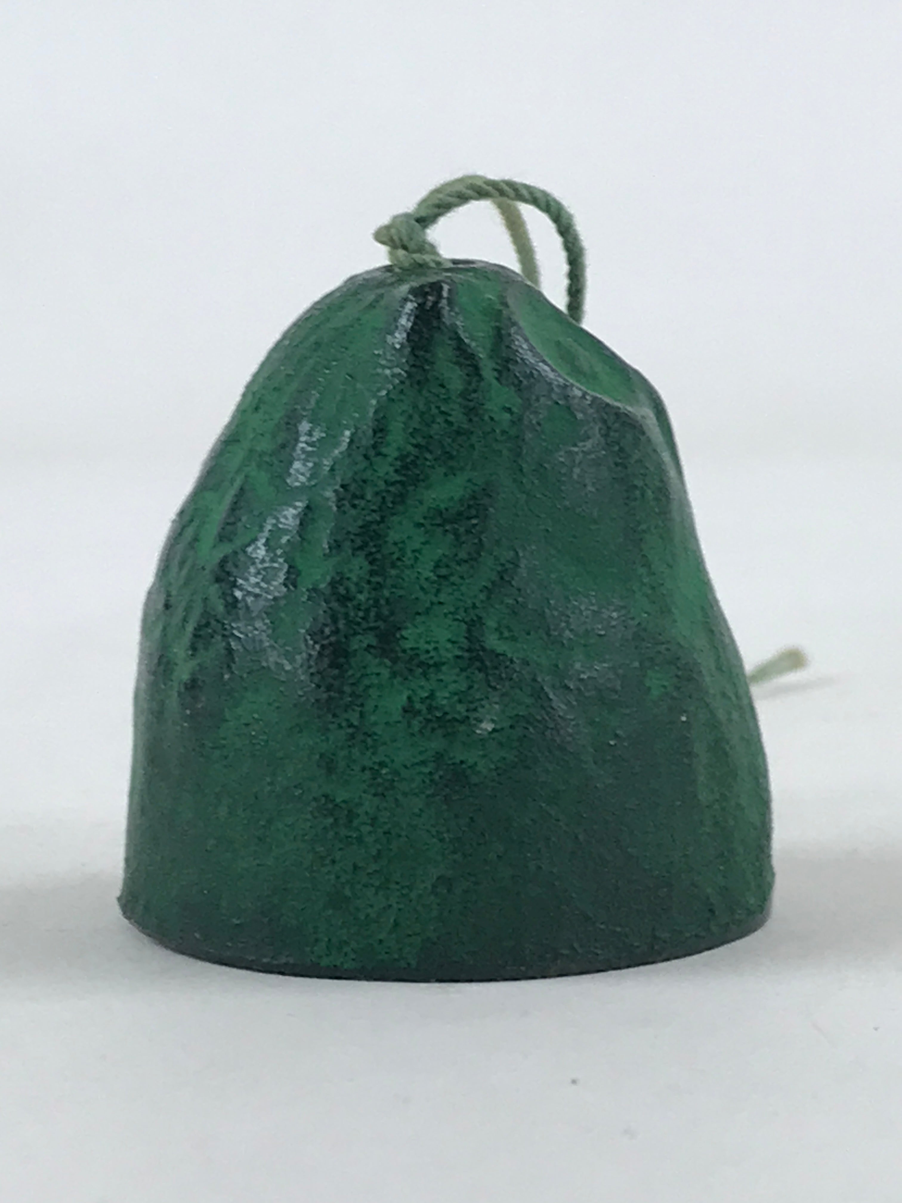 Japanese Iron Furin Wind Chime Tetsurin Vtg Green String Iwate Nanbu O ...
