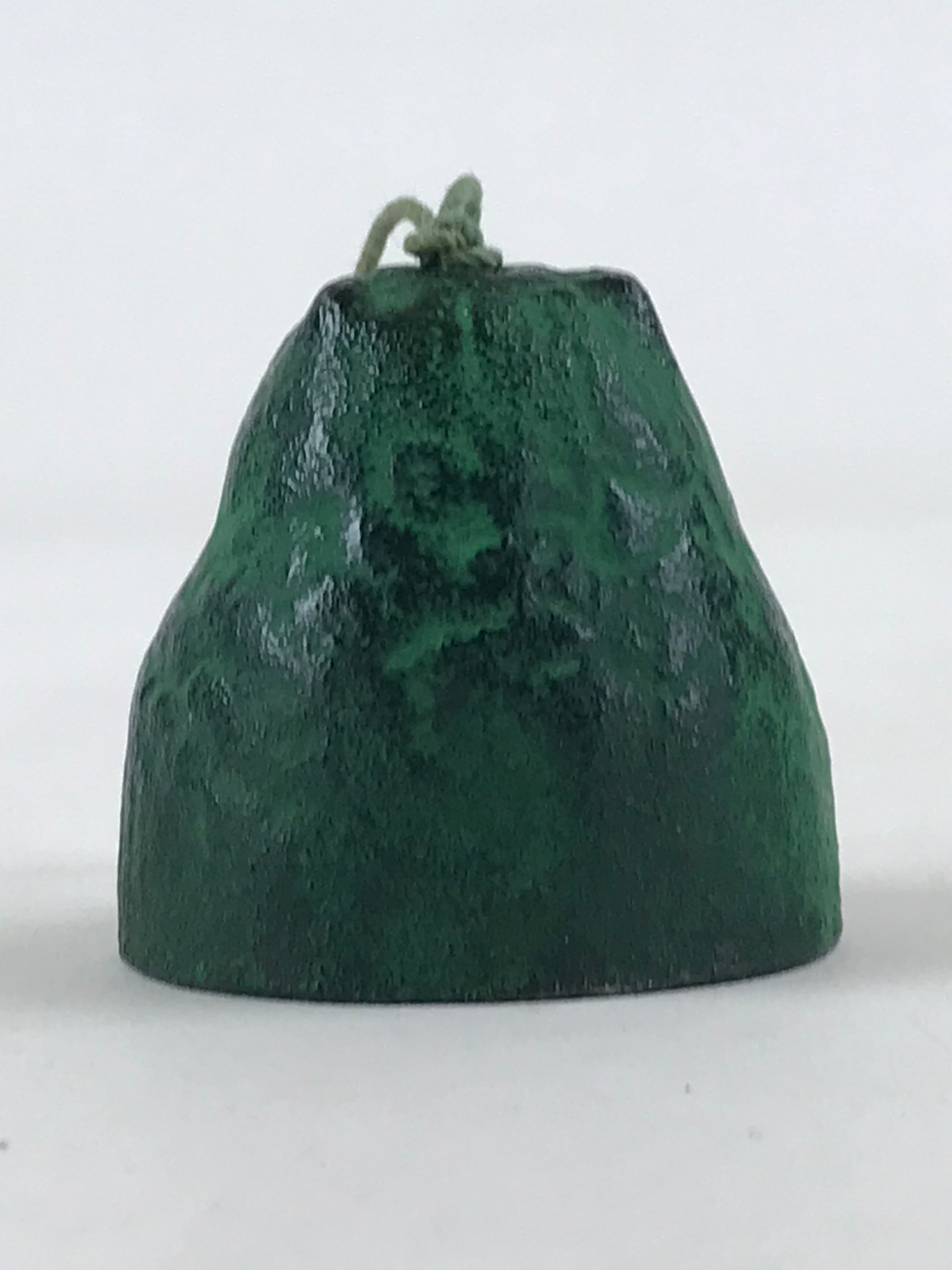 Japanese Iron Furin Wind Chime Tetsurin Vtg Green String Iwate Nanbu O ...