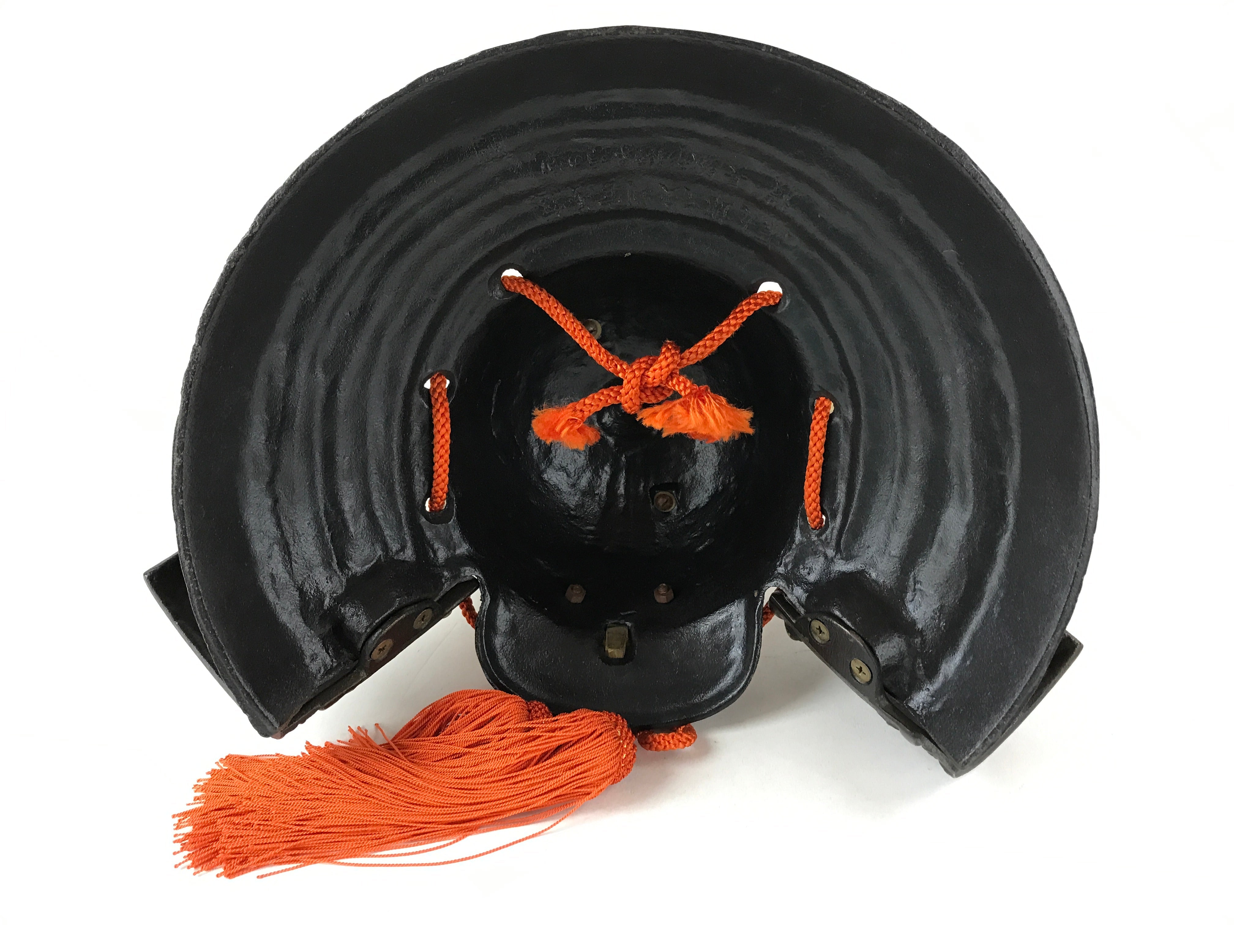 Japanese Iron Kabuto Samurai Helmet Display Vtg Yoshitsune Style Okimo ...