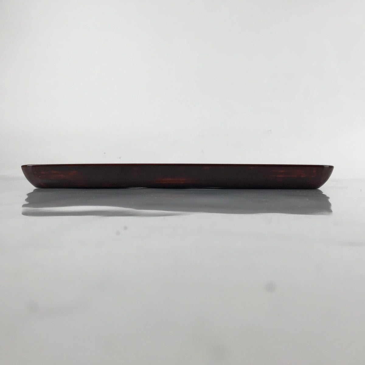 Japanese Lacquered Wooden Serving Tray Vtg Wajima Obon Square Brown Bl ...