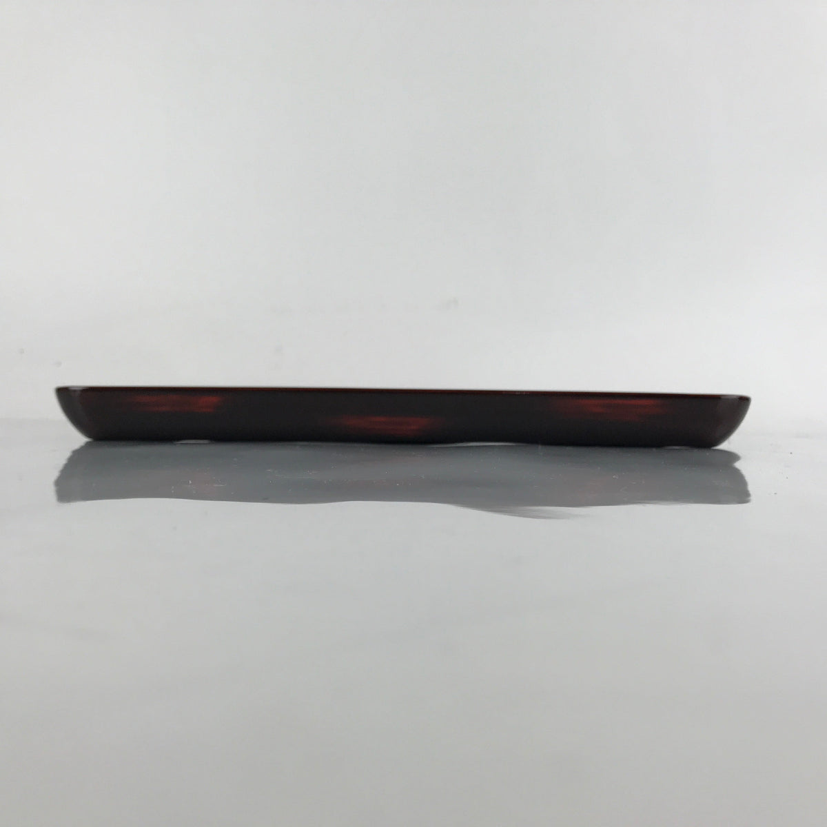 Japanese Lacquered Wooden Serving Tray Vtg Wajima Obon Square Brown Bl ...