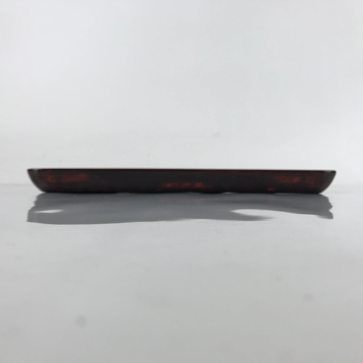 Japanese Lacquered Wooden Serving Tray Vtg Wajima Obon Square Brown Bl ...
