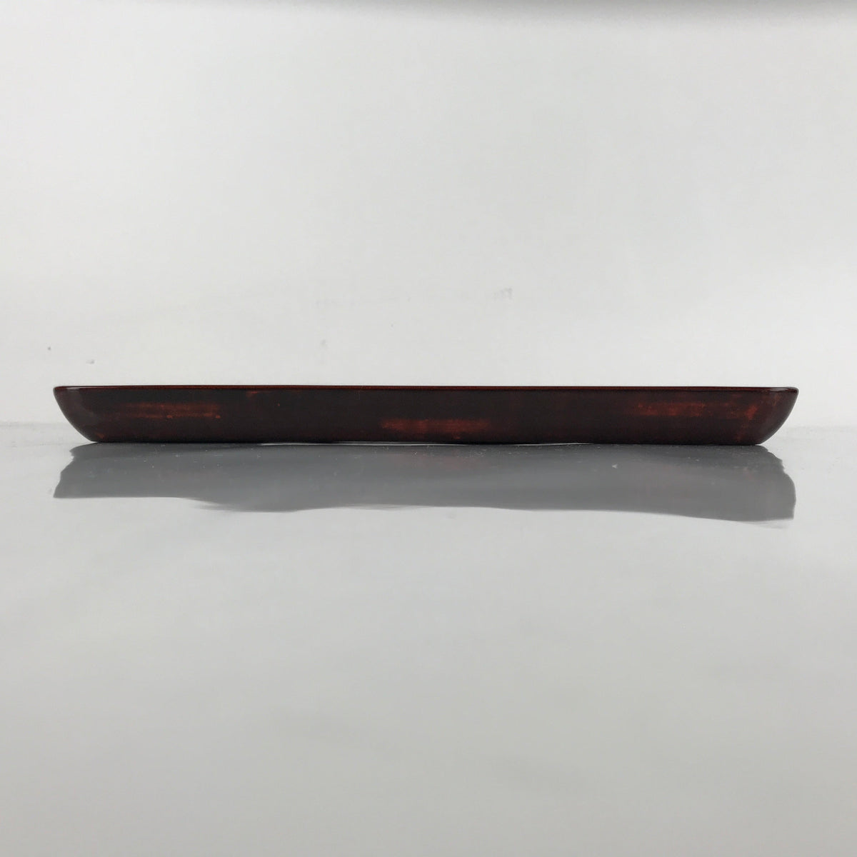 Japanese Lacquered Wooden Serving Tray Vtg Wajima Obon Square Brown Bl ...