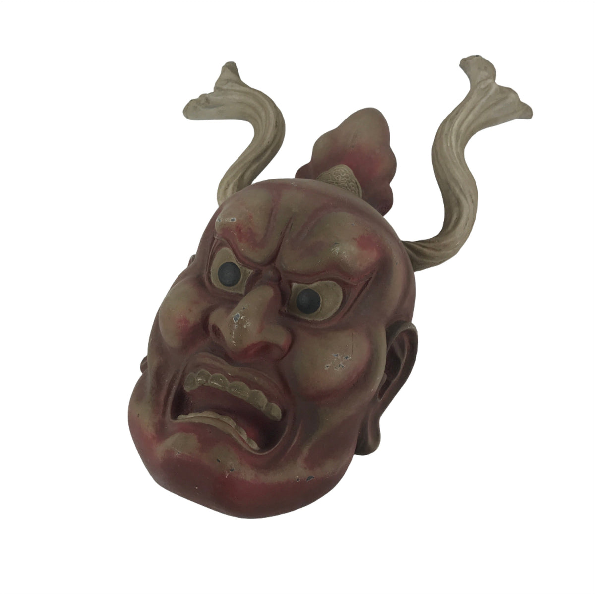 Japanese Plaster Guardian Agyou Mask Vtg Nio Buddhism Todaiji Temple O ...