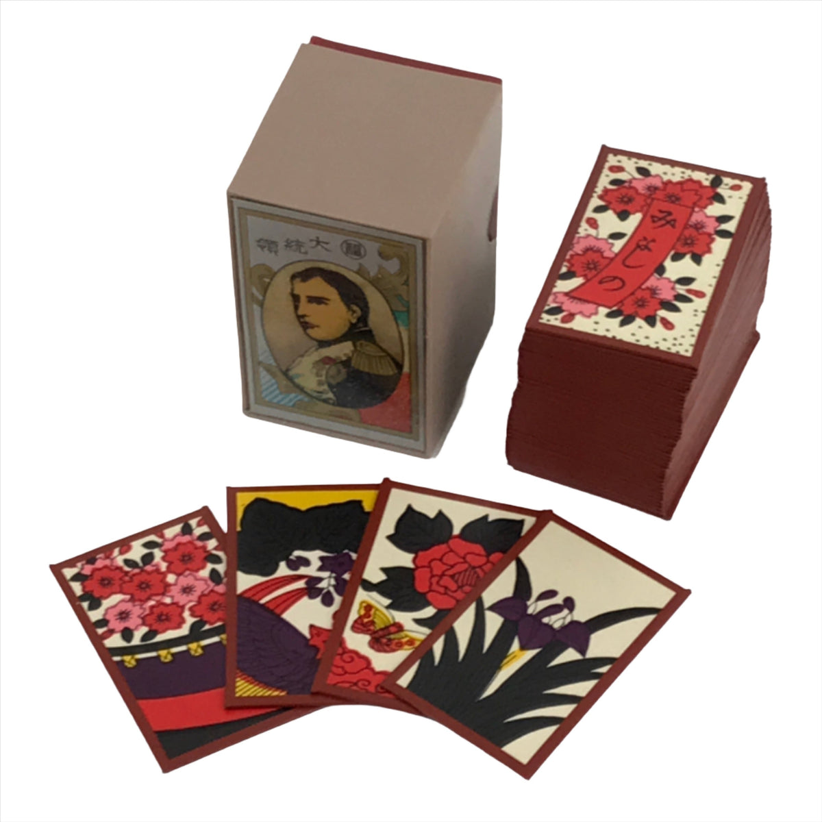 Japanese Playing Cards Hanafuda Game Vtg Nintendo Plastic Boxed Karuta ...