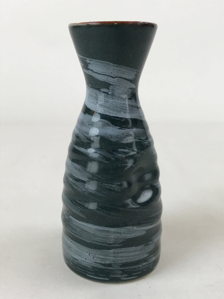 Japanese Sake Bottle Porcelain Tokkuri Vtg Ichi-Go Blue Brushstroke De ...