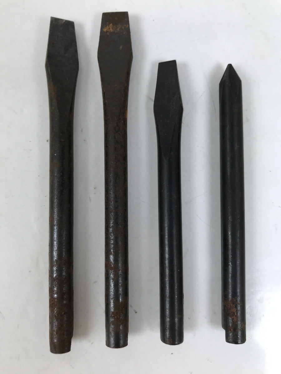 Japanese Screwdriver 4pc Set Carpentry Vtg Woodworking Tool Minus Plus ...