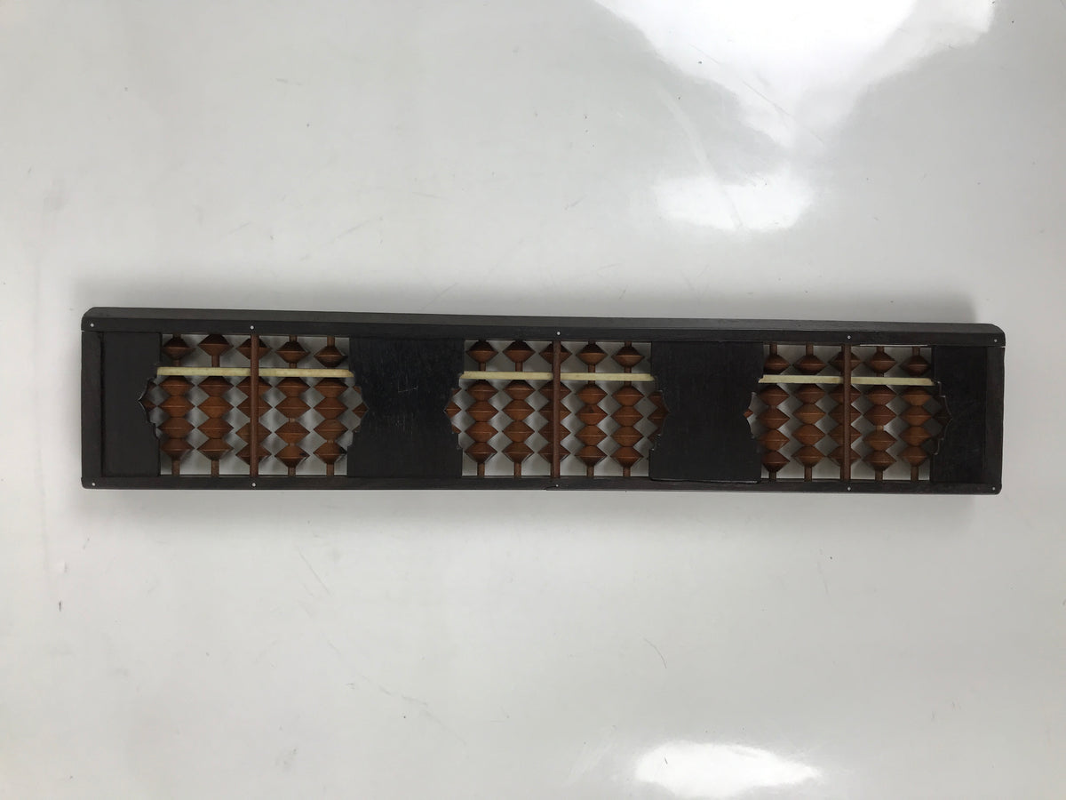 Japanese Wooden Abacus Soroban Math Calculating Tool Vtg 1/4 Beads 23 ...