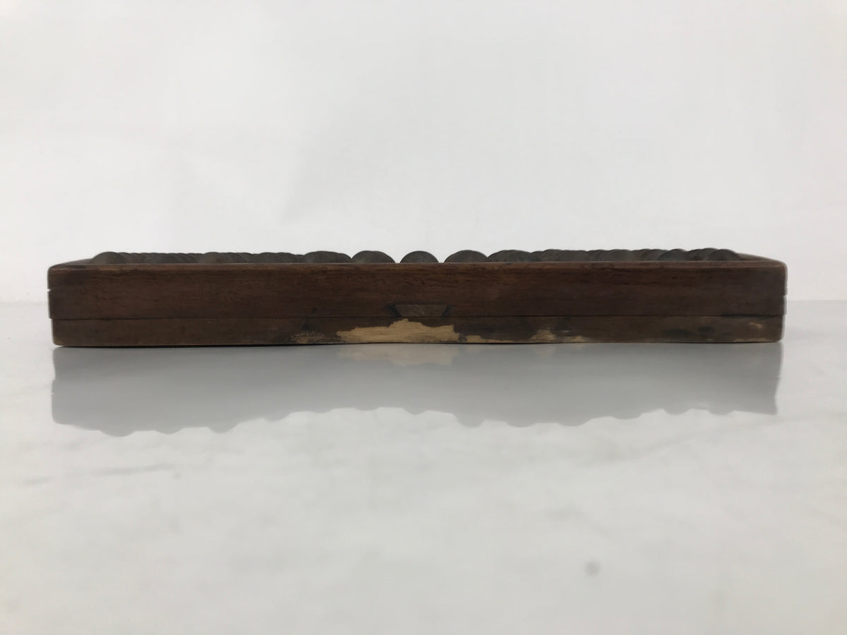 Japanese Wooden Abacus Soroban Math Calculating Tool Vtg 1/5 Beads 13 ...